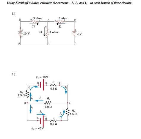 solved using kirchhoff s rules calculate the currents il