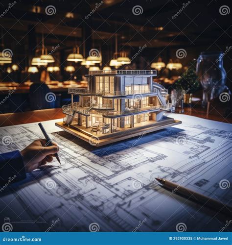 Blueprint Consultation Vintage Lit Office Engineers And Architects