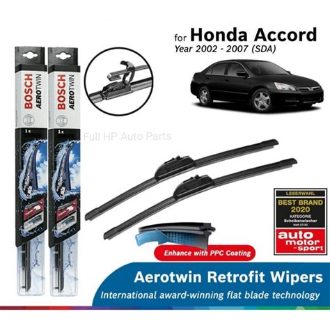 Bosch Aerotwin Retrofit U Hook Wiper Set For Hd Accord Sda 7th Gen 26