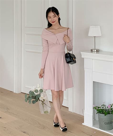 메이글 당일출고🚚 숏and롱버전 러블리 꼬임 오프숄더 원피스 4 Color한정판매