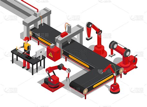工业成一排制服计算机制造机器安全的男人概念监视