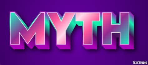 Myth Text Effect And Logo Design Word