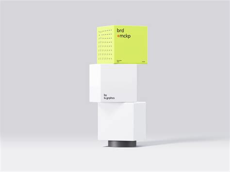 Stacked Cubes Mockup Mockup World