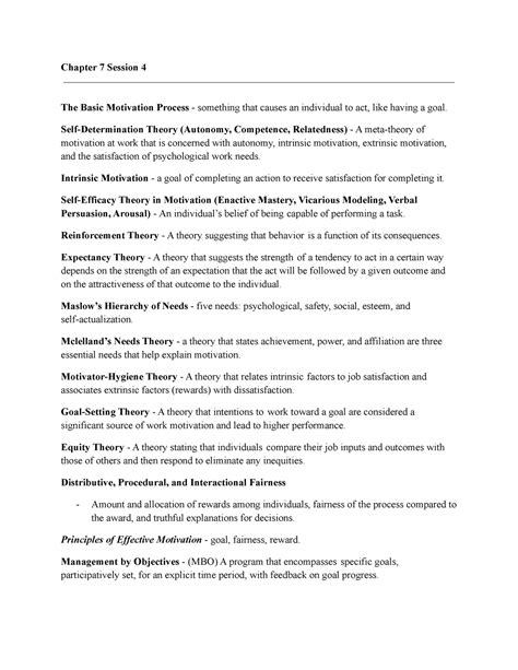 session 4 chapter 7 chapter 7 session 4 the basic motivation process