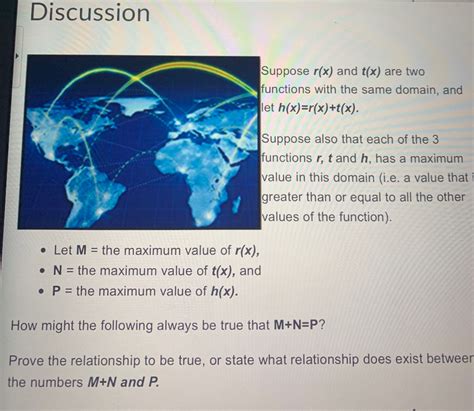 Solved Discussion Suppose R X And T X Are Two Functions Chegg Com