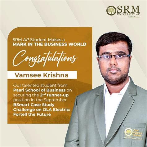 Srm University Ap On Linkedin We Are Delighted To Announce That