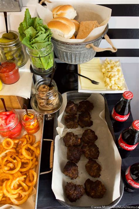 Burger And Fry Bar Ideas Plus Free Printables Moms And Munchkins