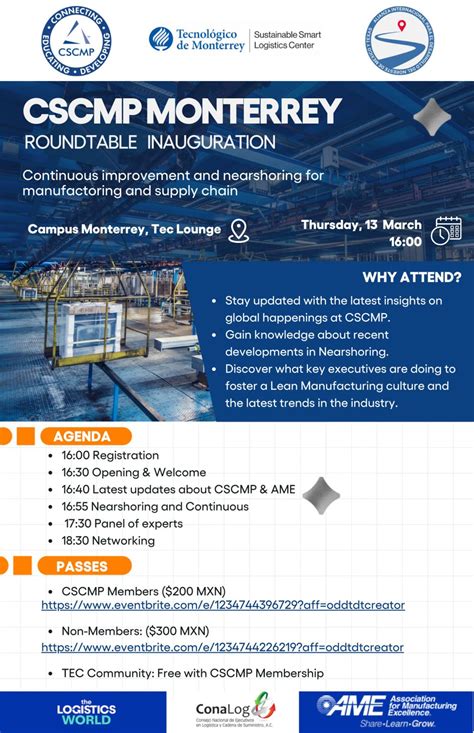 Cscmp Cscmpmexico Continuousimprovement Nearshoring Networking Cscmp Mexico