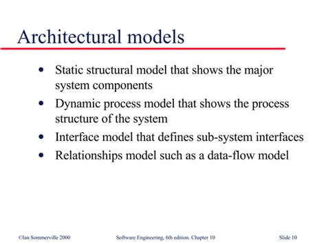 architectural design in software engineering se10 ppt programming languages computing