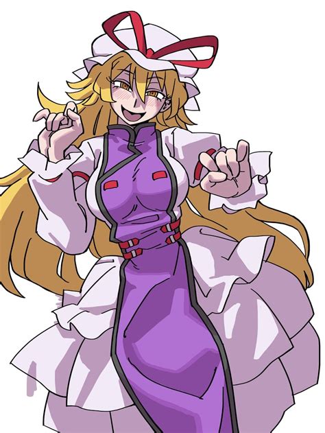 Yakumo Yukari Touhou Drawn By Eddybird Danbooru