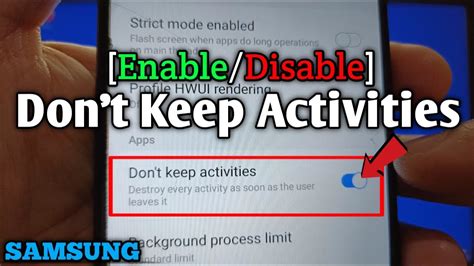 How to enable or disable don't keep activities on Samsung Galaxy A02 | Apps | Developer Options ...