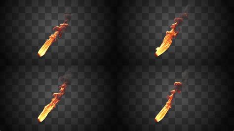 【通道】陨石 炮弹 榴弹 火通道特效素材 视频素材包下载