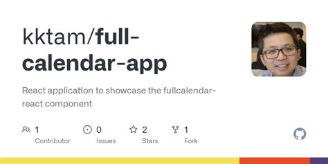 GitHub Kktam Full Calendar App React Application To Showcase The Fullcalendar React Component