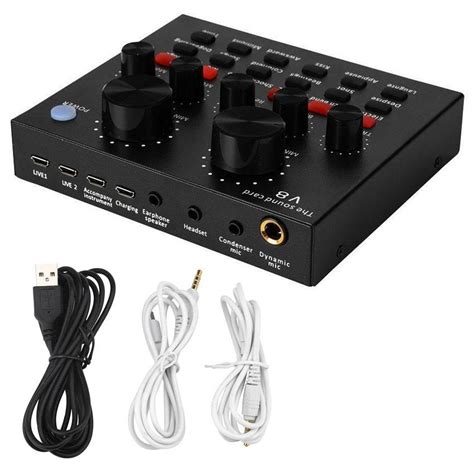 Jual Sound Card V8 Soundcard Audio Controller And Mixer Indonesia Shopee Indonesia