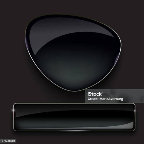 현실적인 유리 배너 벡터 일러스트 레이 션을 설정합니다 0명에 대한 스톡 벡터 아트 및 기타 이미지 0명 건설 프레임 굴절 Istock