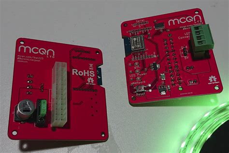 ESP Board With Pin ATX Connector Drives RGB LED Strips CNX Software