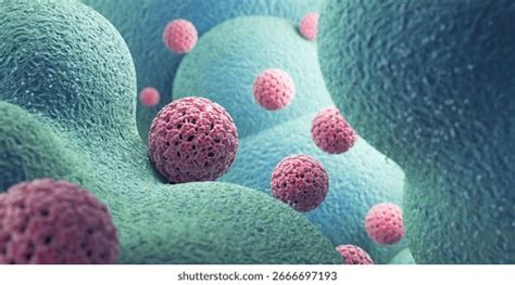 Human Papillomavirus Infection Hpv Virus Background Stock Illustration
