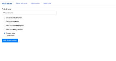 Issue Tracker Codesandbox