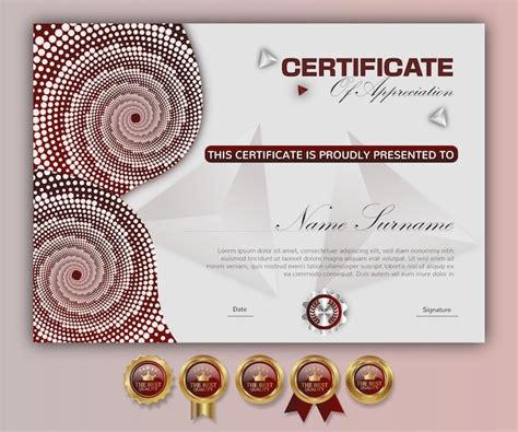 Premium Vector Certificate Design