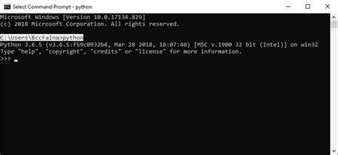 Python Shell In Command Line