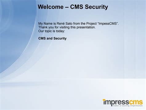 Cms And Security Privacy Odp