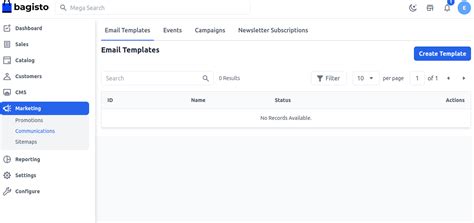 communications bagisto user documentation