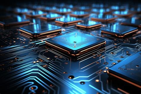 Premium Ai Image 178 Creative Abstract Futuristic Electronic Circuit Technology Background
