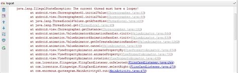 Android Getting Javalangillegalstateexception The Current Thread
