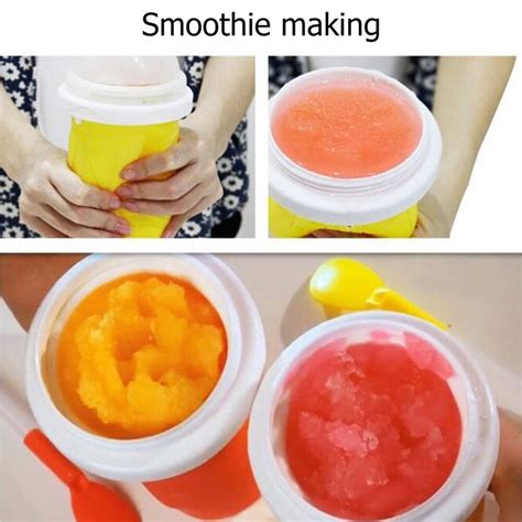 Badubg Бързо замразени смутита Чаши Slushy Ice Cream Maker Млечен шейк