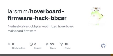 GitHub Larsmm Hoverboard Firmware Hack Bbcar Wheel Drive Bobbycar Optimized Hoverboard