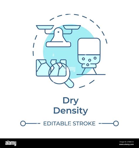 Dry Density Test Soft Blue Concept Icon Stock Vector Image And Art Alamy