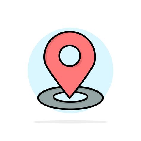 Browse Map Navigation Location Abstract Circle Background Flat Color