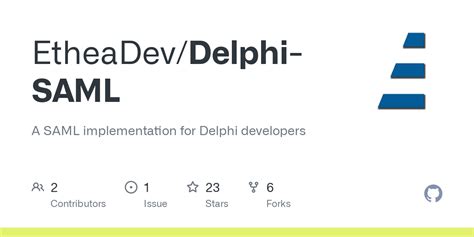 github etheadev delphi saml a saml implementation for delphi developers