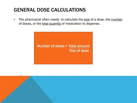 PPT Calculation Of Doses PowerPoint Presentation Free Download ID