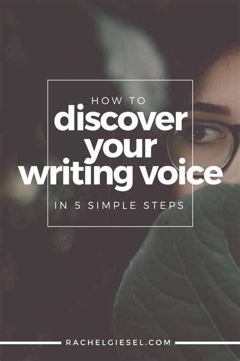 how to discover your writing voice in 5 simple steps — rachel giesel