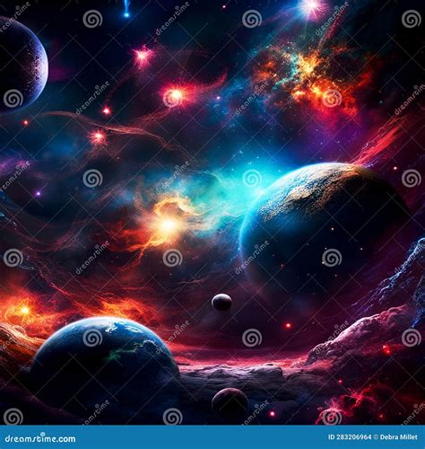 Deep Outer Space Depiction Stock Illustration Illustration Of Spiral 283206964