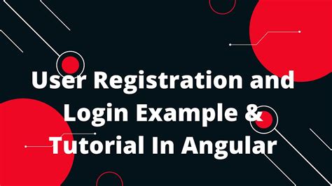 User Registration And Login Example And Tutorial In Angular Youtube