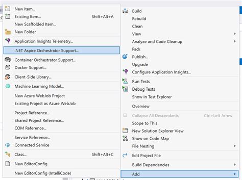 Enabling Net Aspire For An Existing Solution