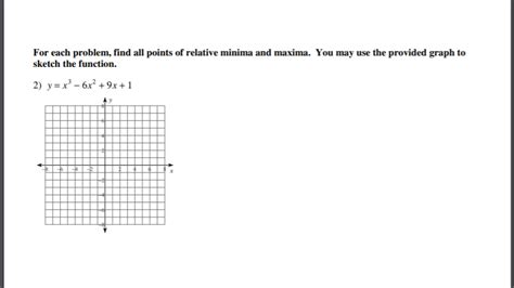 Solved For Each Problem Find All Points Of Relative Minima