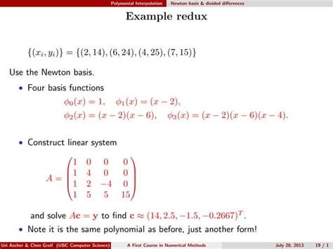2 Polynomial Interpolation Ppt