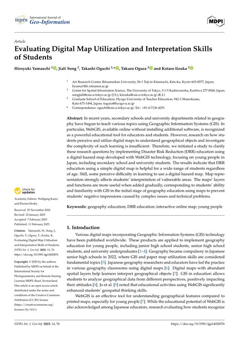 PDF Evaluating Digital Map Utilization And Interpretation Skills Of Babes