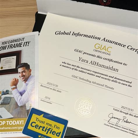 Yara Alhumaidan On Linkedin Just Received This By Mail By Sans Institute A Paper Certificate