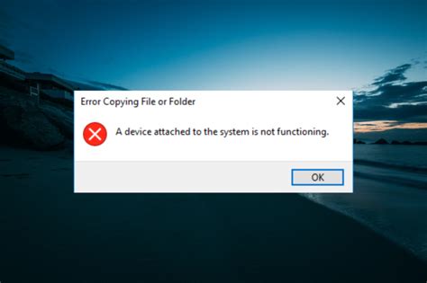 Fixed A Device Attached To The System Is Not Functioning