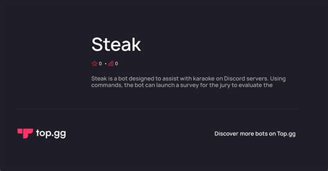 add steak discord bot the 1 discord bot and discord app list