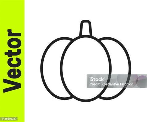 흰색 배경에 격리 된 검은 줄 호박 아이콘 해피 할로윈 파티 벡터 10월에 대한 스톡 벡터 아트 및 기타 이미지 10월 3차원 형태 가공의 인물 Istock