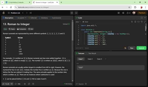Arjit Mishra On Linkedin Leetcode 100daysofcode Java