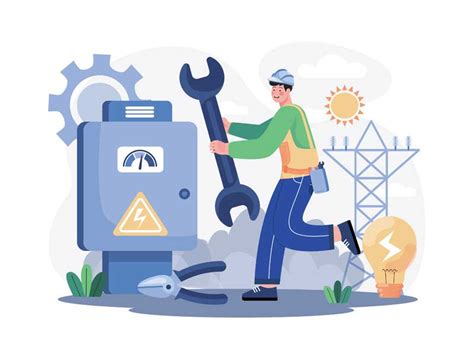 دانلود وکتور مفهومی تعمیرات برق