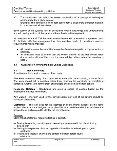 istqb exam guidelines pdf