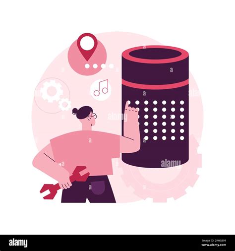 Smart Speaker Apps Development Abstract Concept Vector Illustration App Development Platform