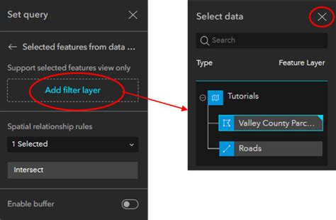 How To Configure The Query Widget With A Spatial Buffer In Experience
